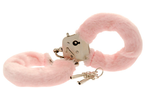 Pink Furry Hand Cuffs | Uberoom